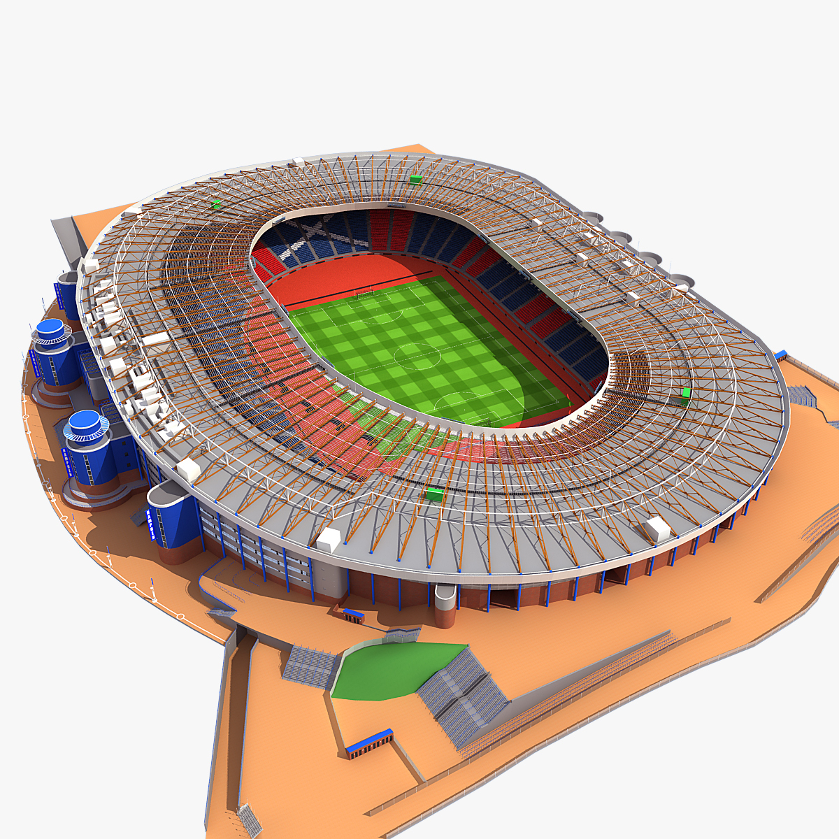 3d model hampden park stadium