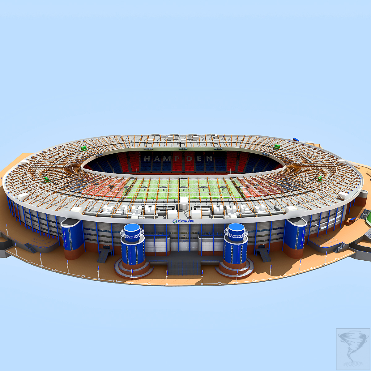 3d model hampden park stadium
