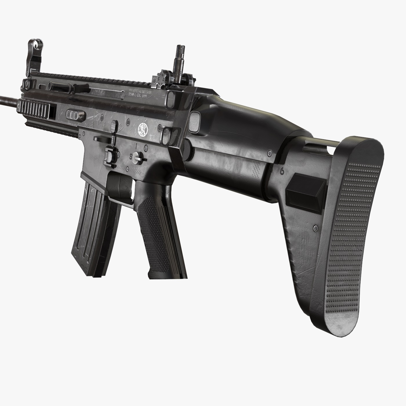 modelo 3d FN Scar L AAA Arma de juego - TurboSquid 1255201