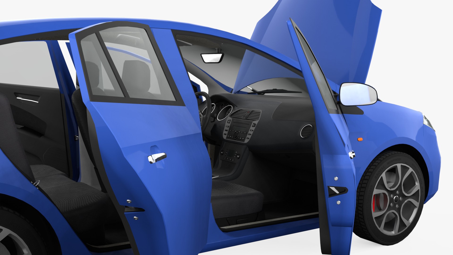 modelo 3d Fiat Bravo 2008 lowpoly - TurboSquid 2073357