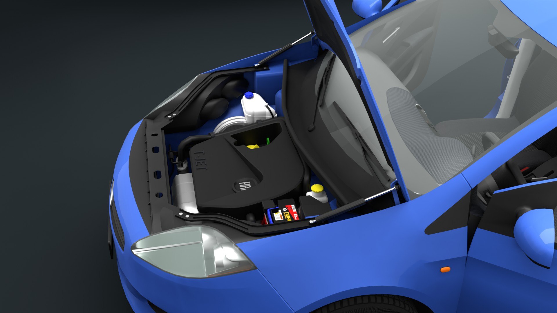 Fiat Bravo 2008 Lowpoly 3D Model - TurboSquid 2073357