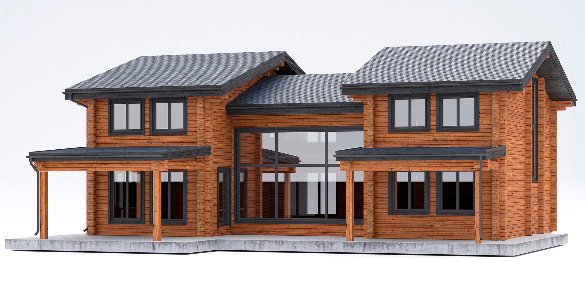 3D House Wood Model - TurboSquid 1610609