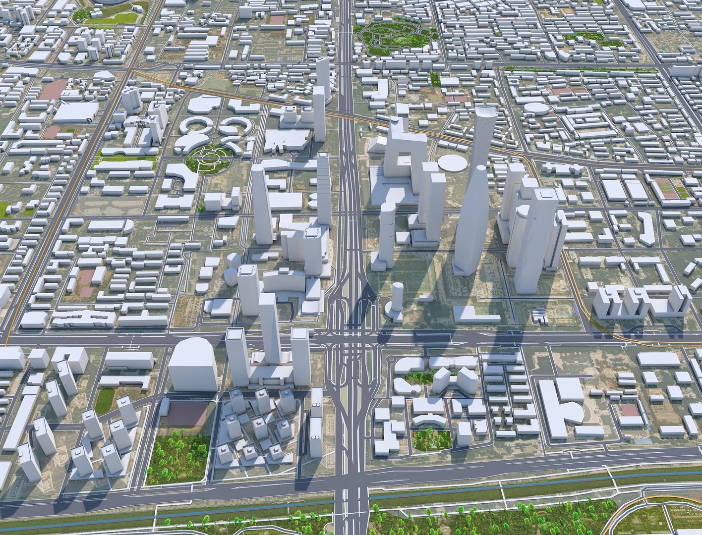 3D Central Business District Beijing - TurboSquid 1988188
