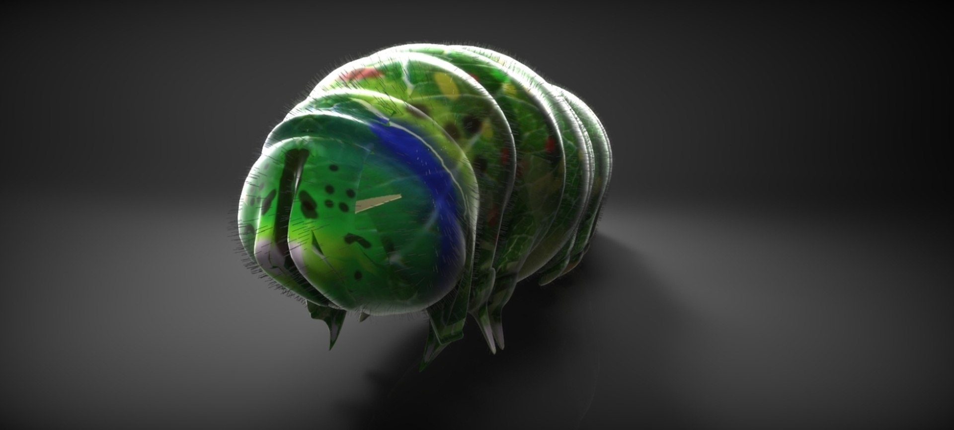 Larva Green 3D Model - TurboSquid 1199402