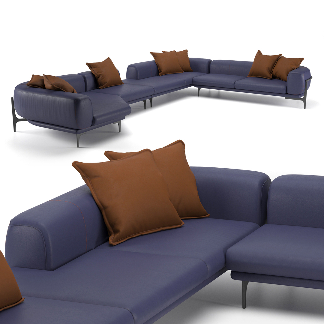 Oblo sofa, Natuzzi Italia 3D model - TurboSquid 1721951
