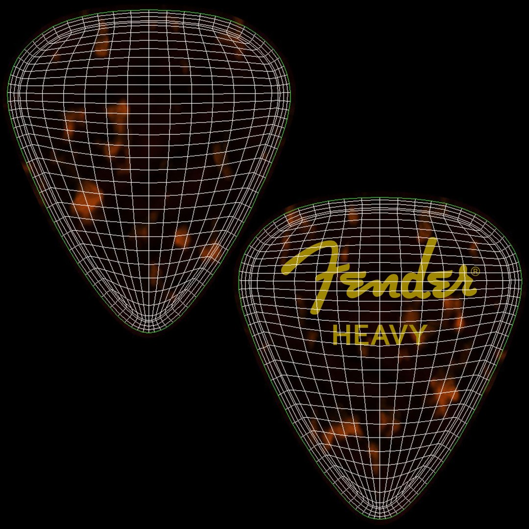 3d Model Plectrum 02