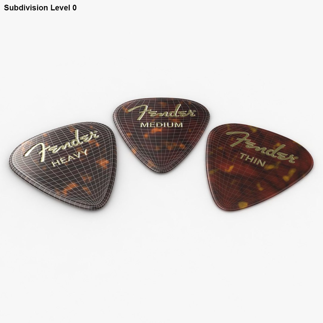 3d Model Plectrum 02