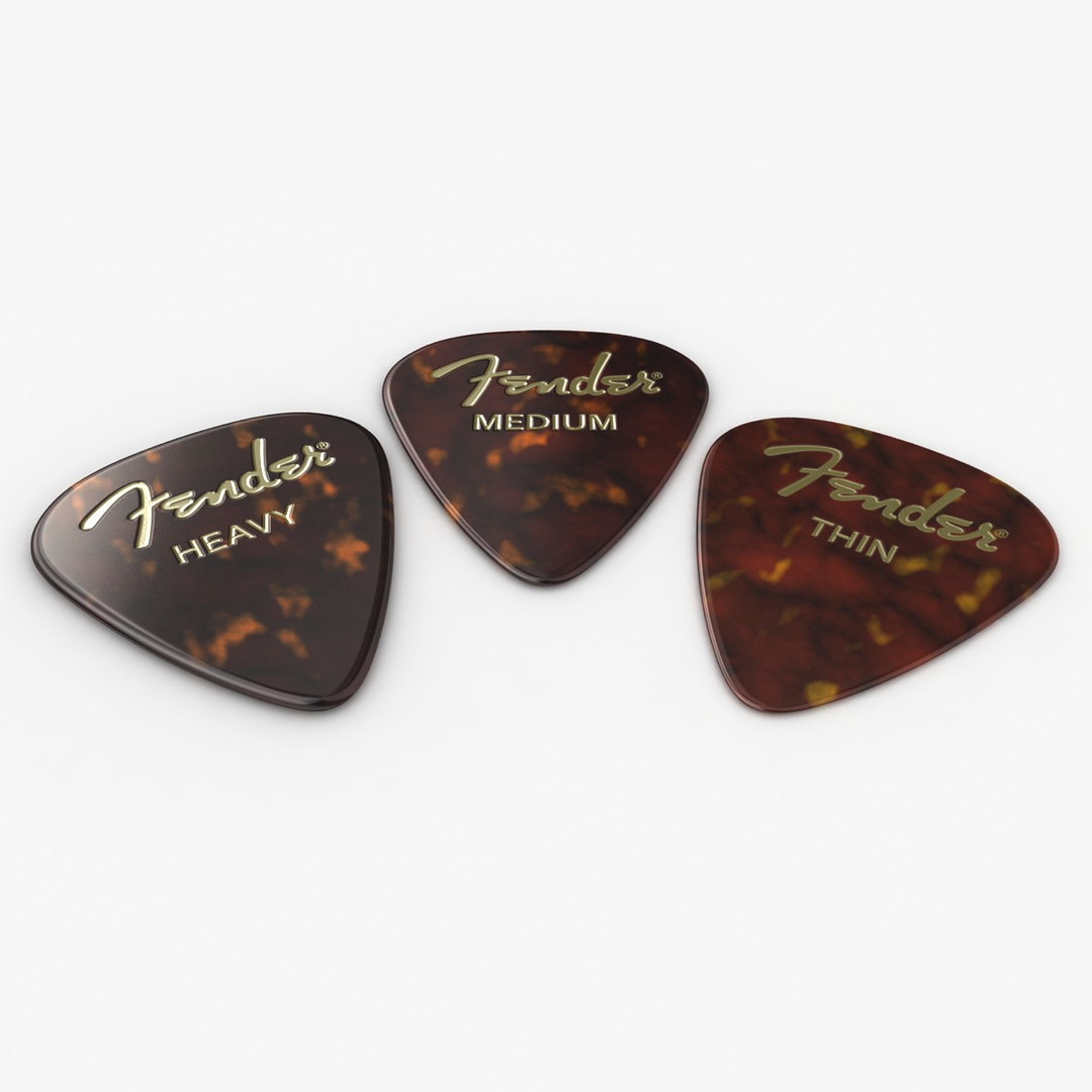 3d Model Plectrum 02