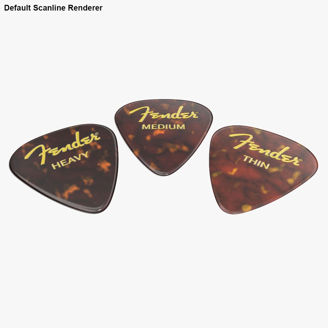 3d Model Plectrum 02