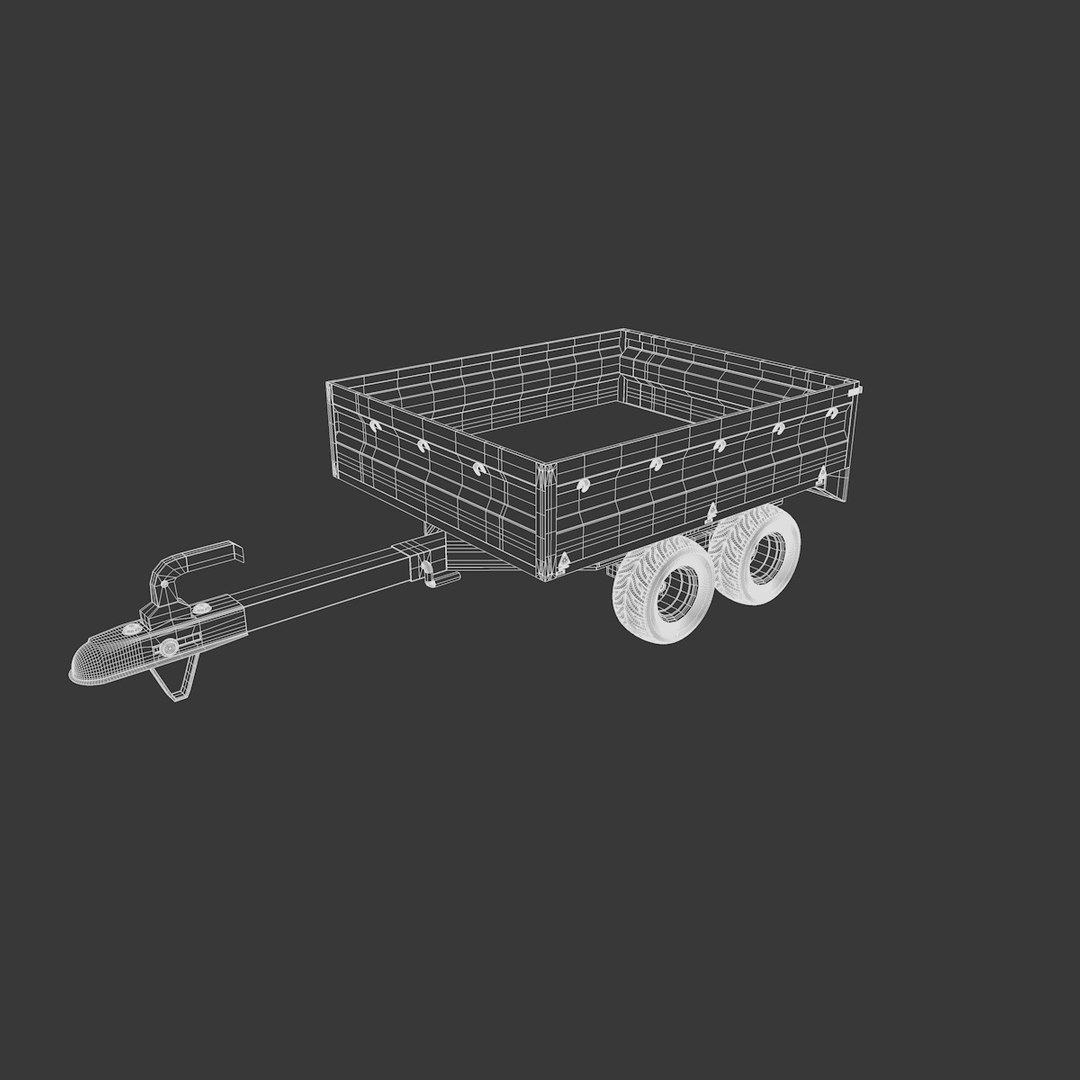 3d Model Realistic Trailer