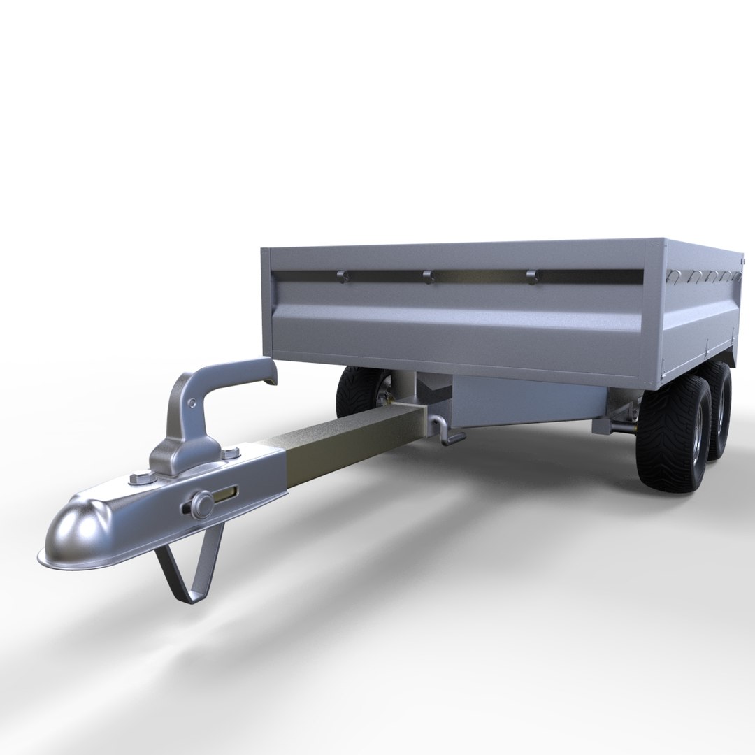 3d Model Realistic Trailer