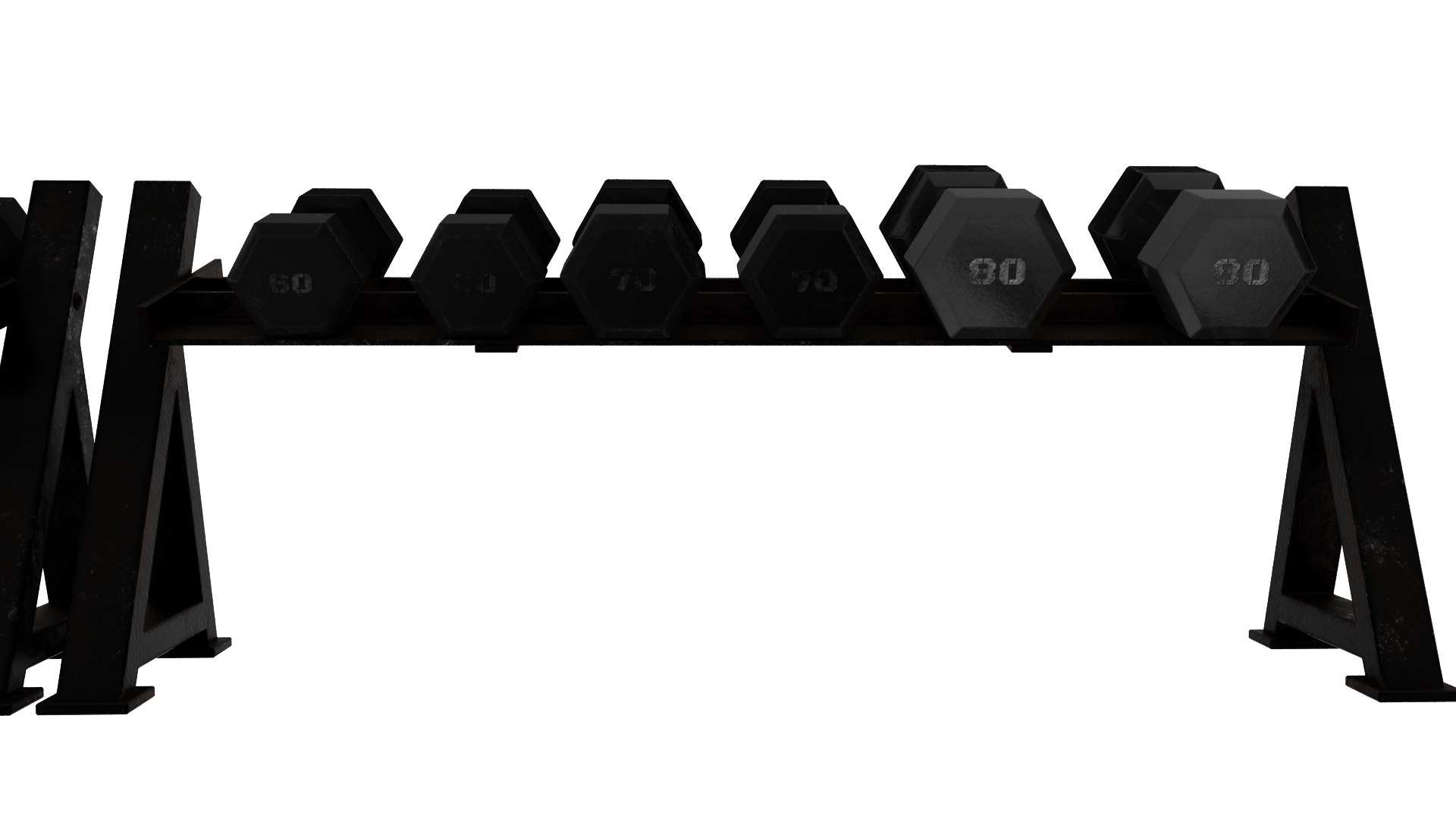 3D model Complete Weight Rack - TurboSquid 2177701