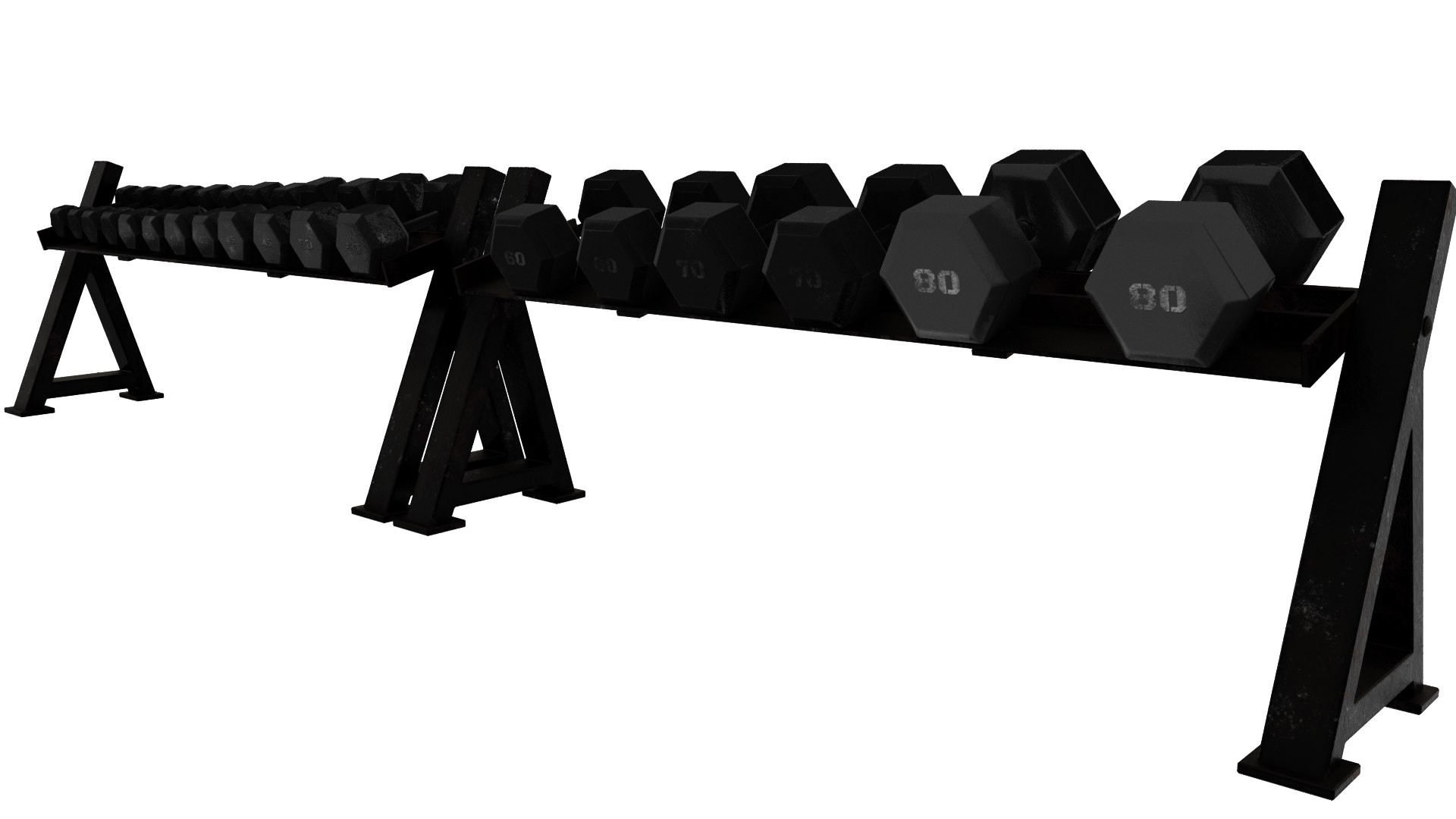 3D model Complete Weight Rack - TurboSquid 2177701