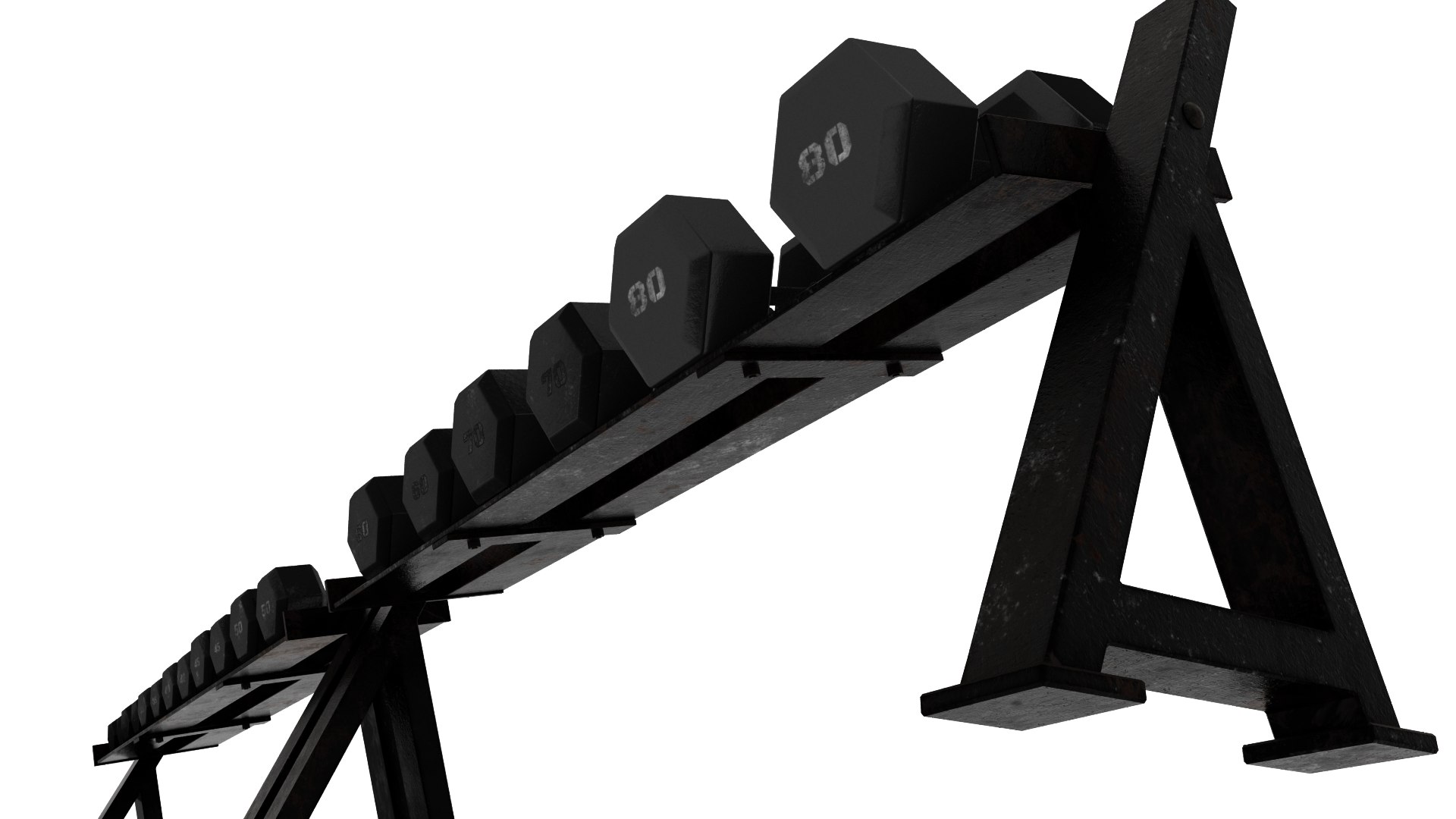 3D model Complete Weight Rack - TurboSquid 2177701