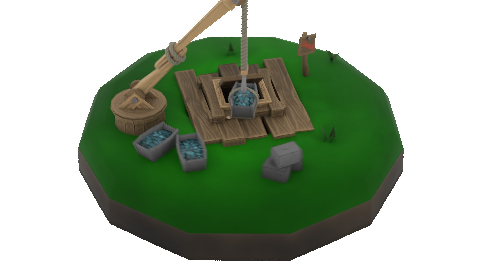 Idle Income Mine 3D Model - TurboSquid 2379074