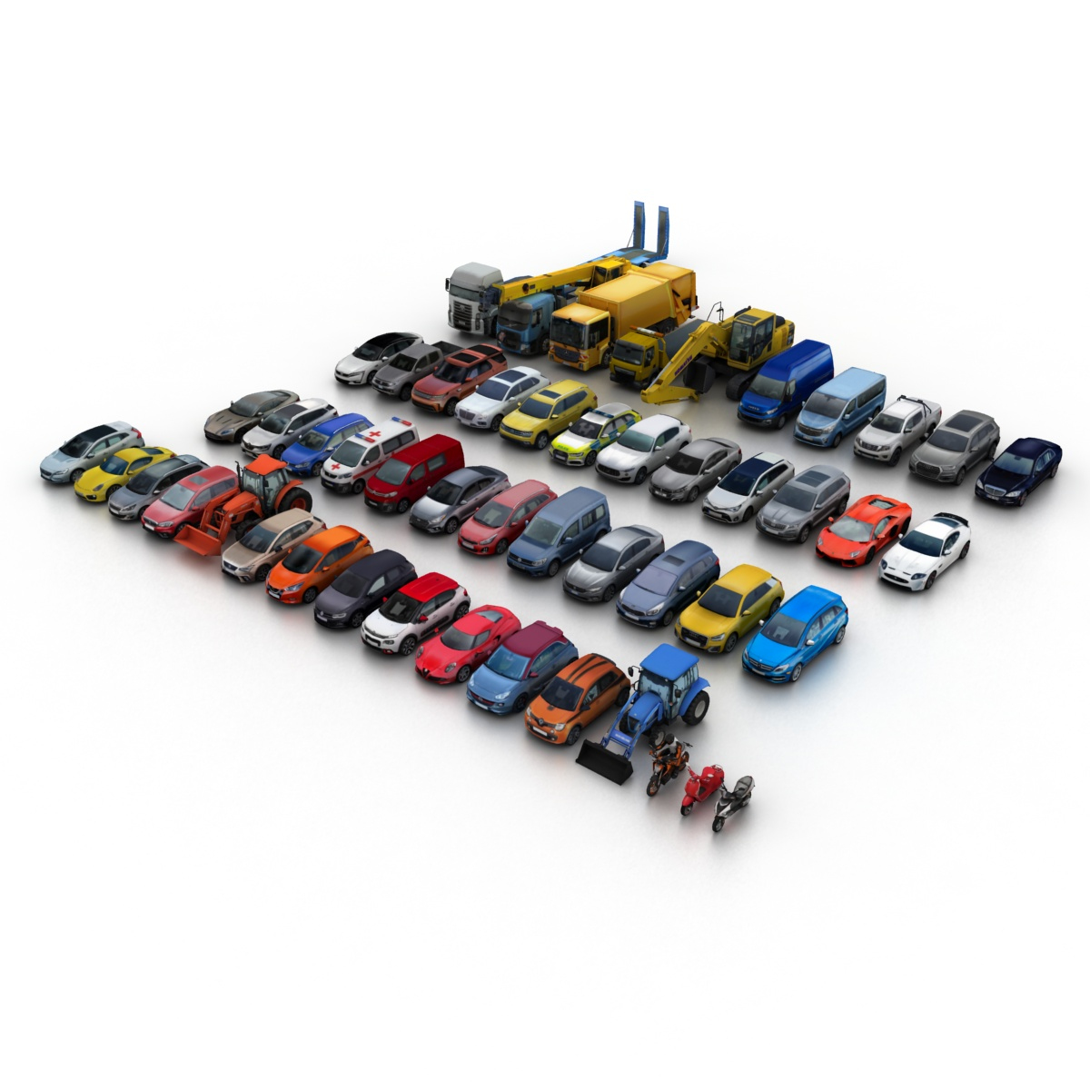 City vehicles 3D model - TurboSquid 1500407