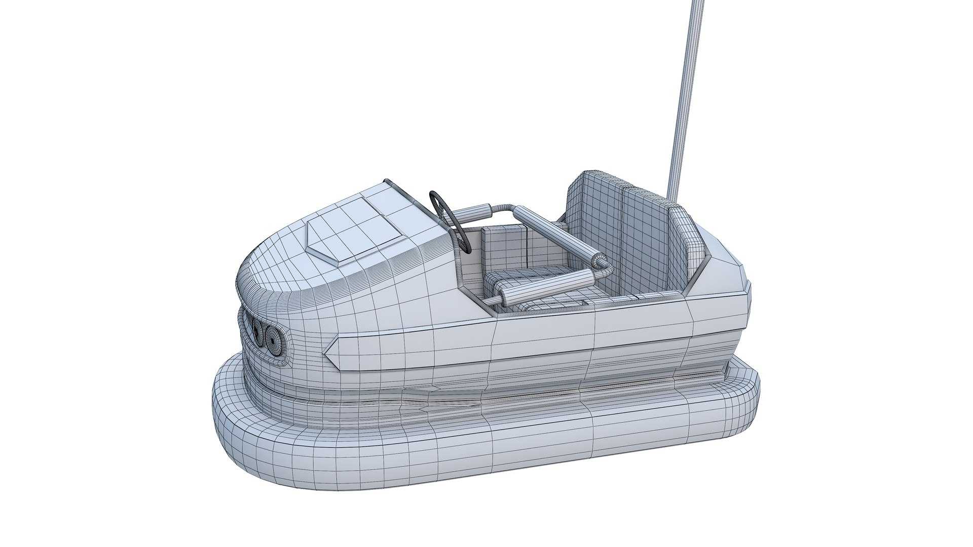 3D model Bumped Car - Red - TurboSquid 1908090