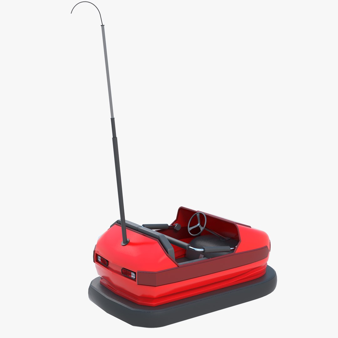 3D model Bumped Car - Red - TurboSquid 1908090