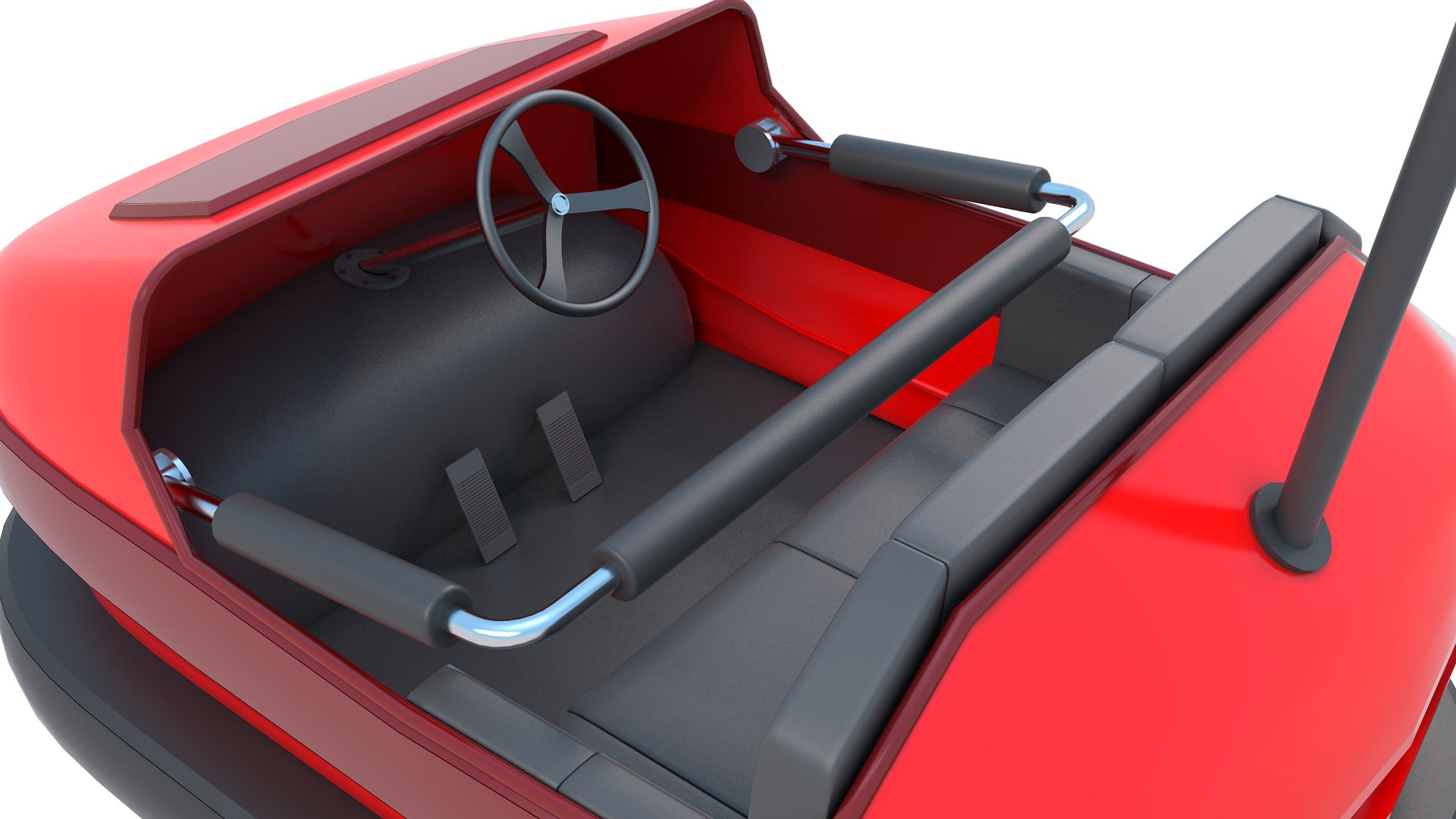 3D model Bumped Car - Red - TurboSquid 1908090