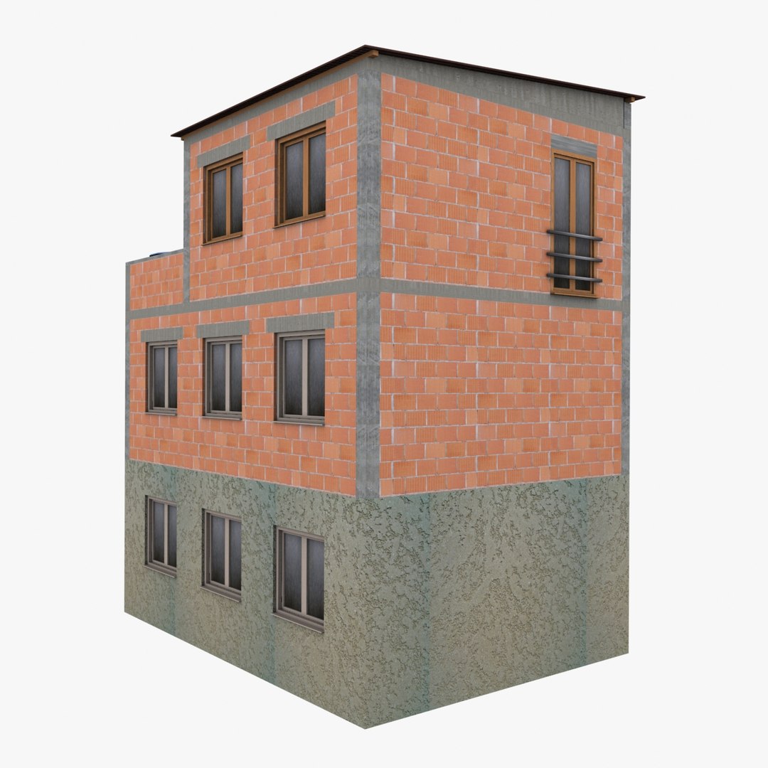 Brick House 3d Model