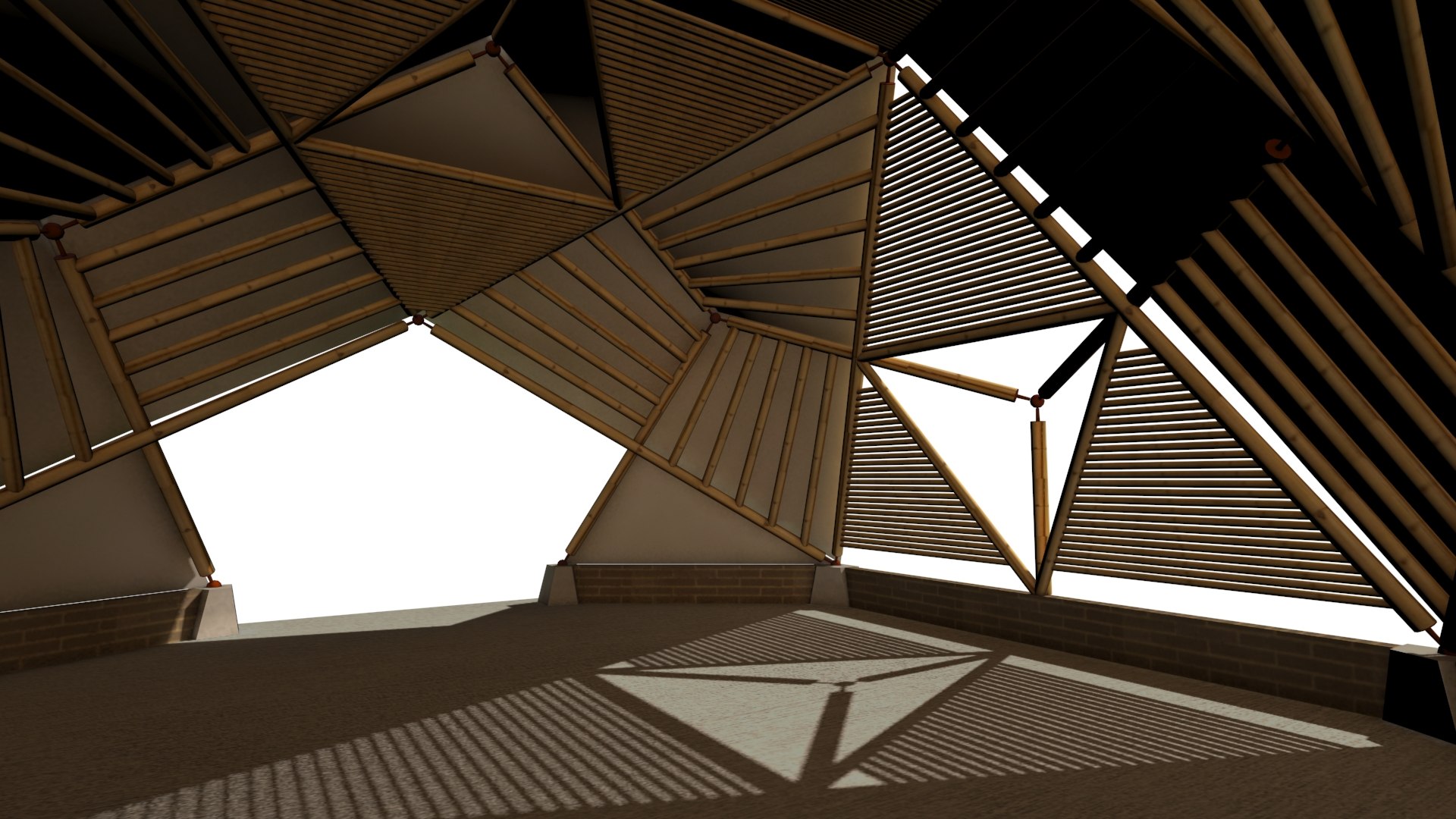 3D BAMBOO CANOPY D-ICO BAKED Model - TurboSquid 1759660