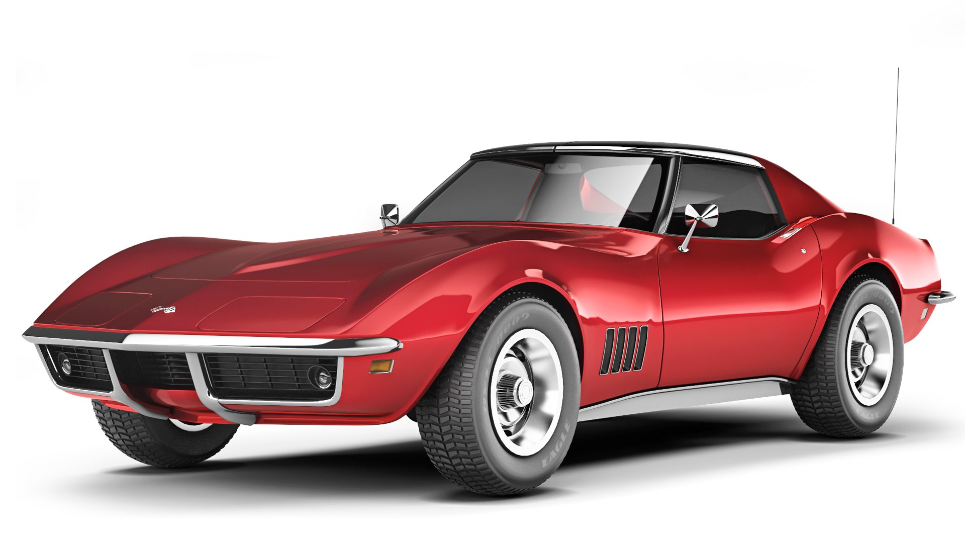 Chevrolet Corvette Stingray C3 1968 3D Model - TurboSquid 1940375