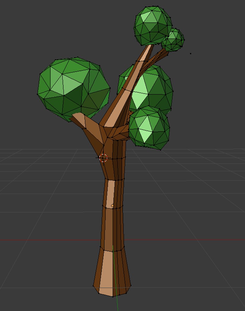 Low-poly Oak Tree 3D - TurboSquid 1317918