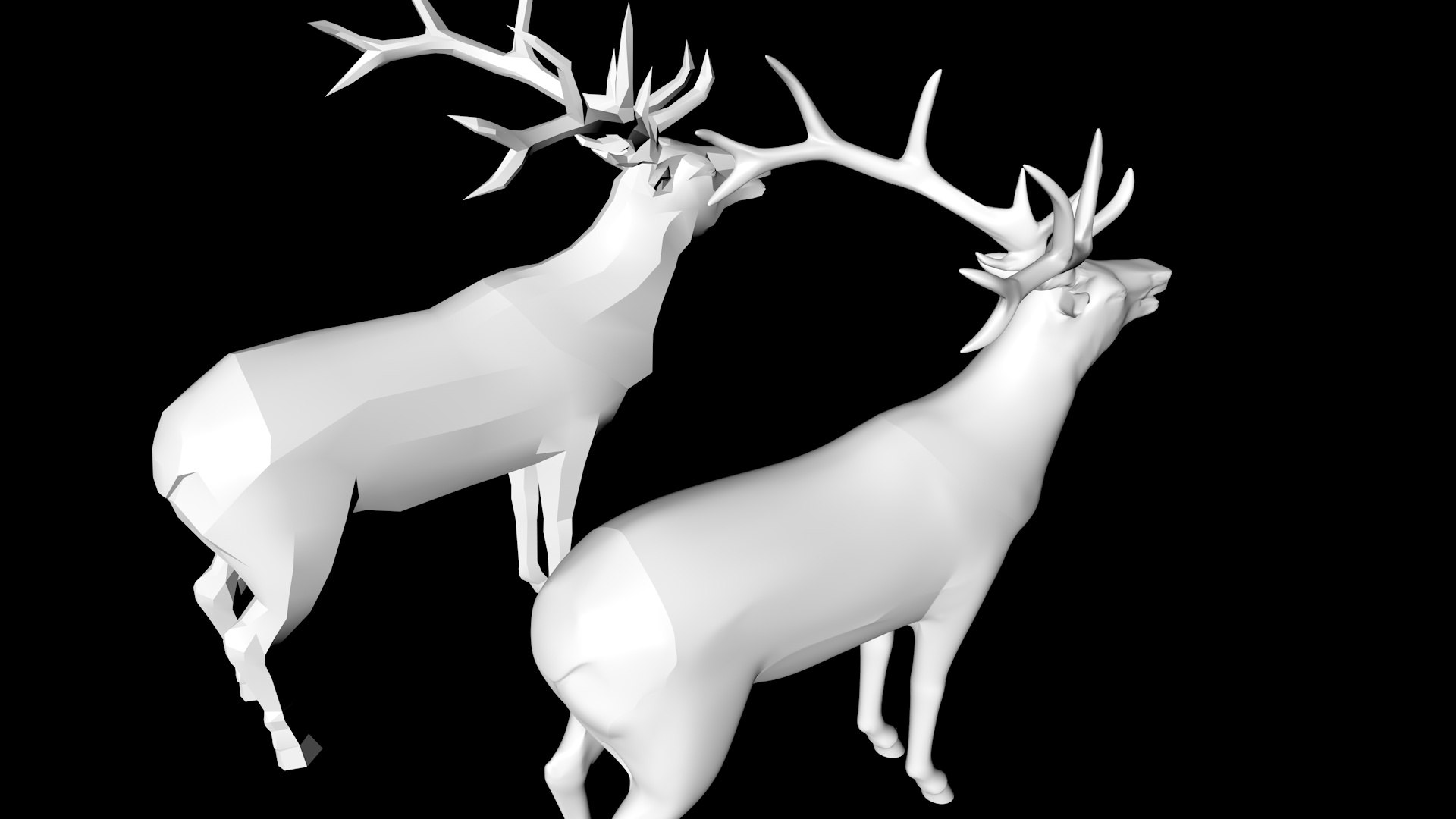 Elk Model - TurboSquid 1689099