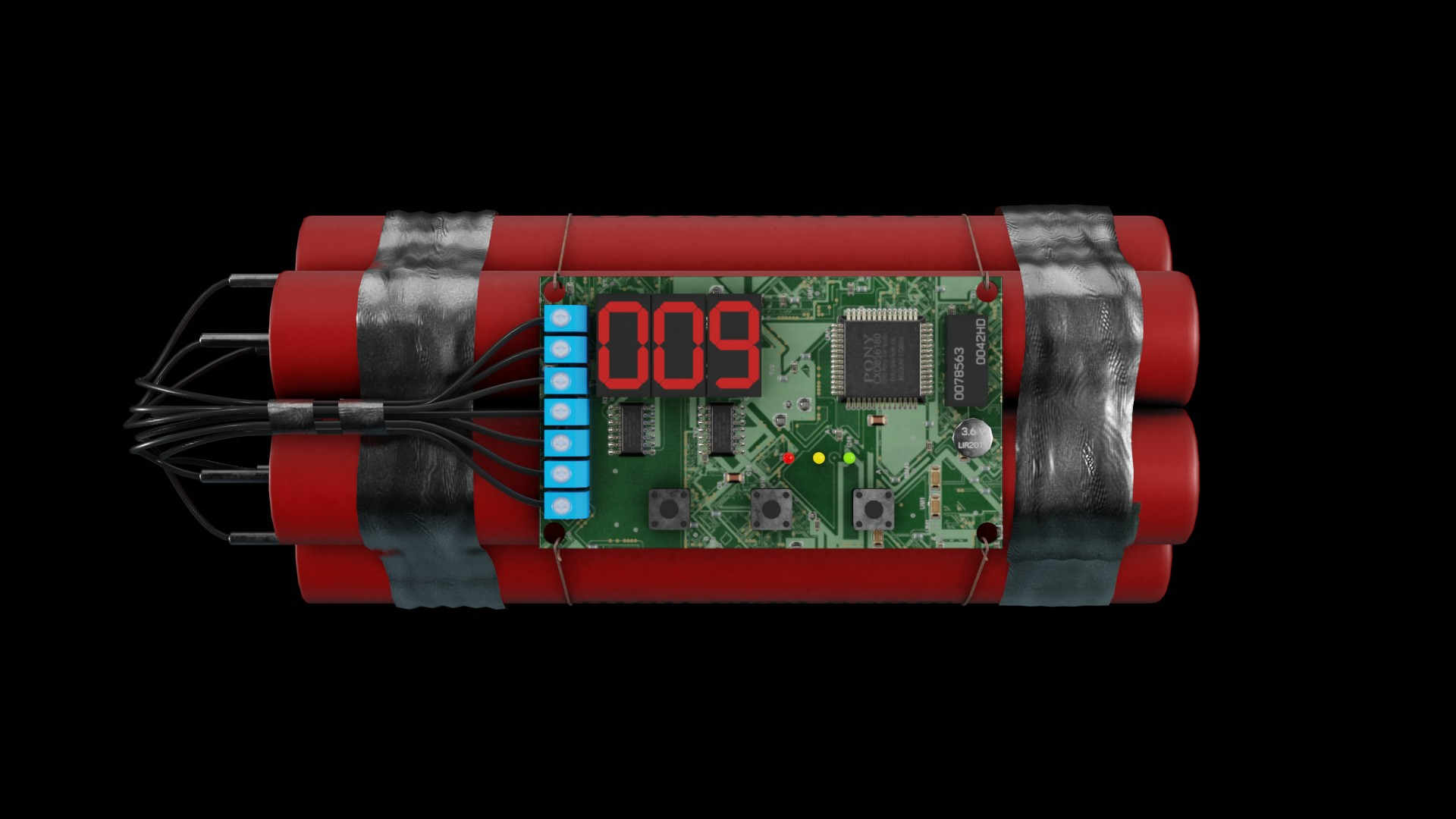 3D dynamite bomb model - TurboSquid 1491179