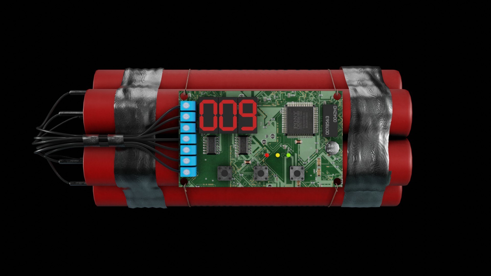 3D dynamite bomb model - TurboSquid 1491179