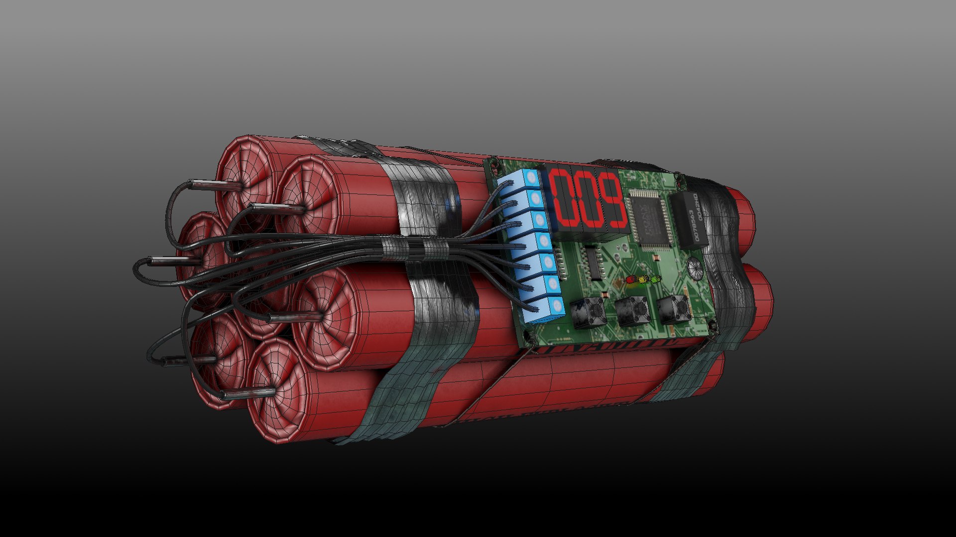 3D Dynamite Bomb Model - TurboSquid 1491179