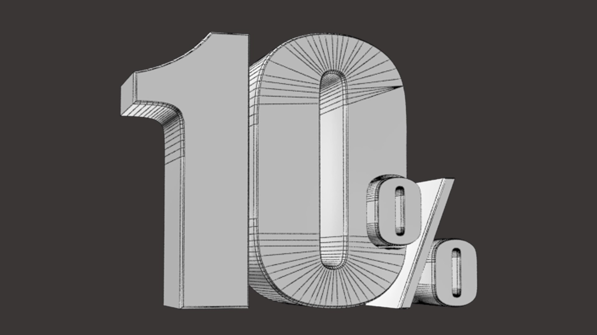 3D Model Percent Number - TurboSquid 1814880