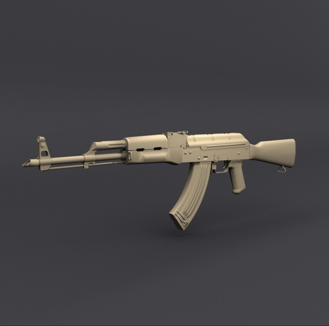 Russian Assault Rifle Akm Model - TurboSquid 1434769