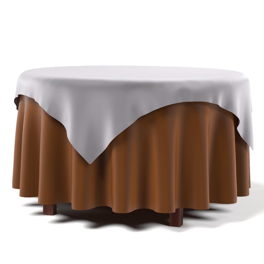 3d Model Table Tablecloth