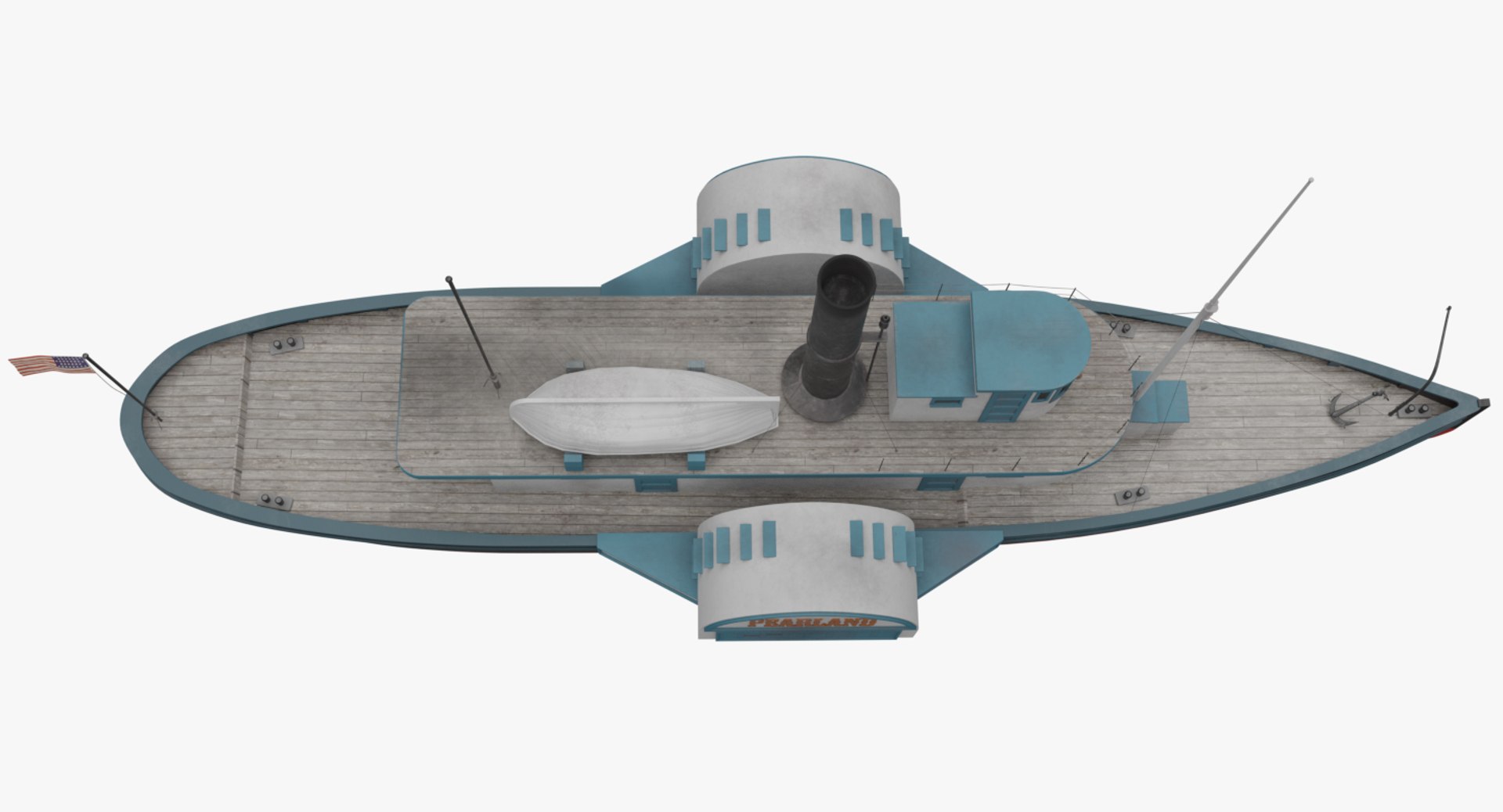 Paddle Wheel Steam Boat 3D Model - TurboSquid 1345571