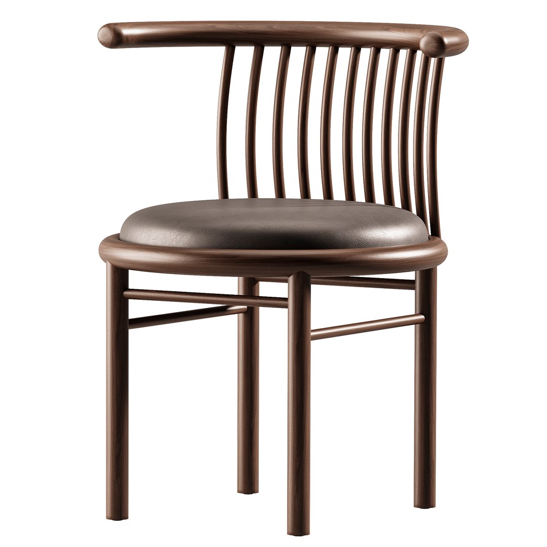 Mathilde Leather Dining Chair 3D Model - TurboSquid 2519091