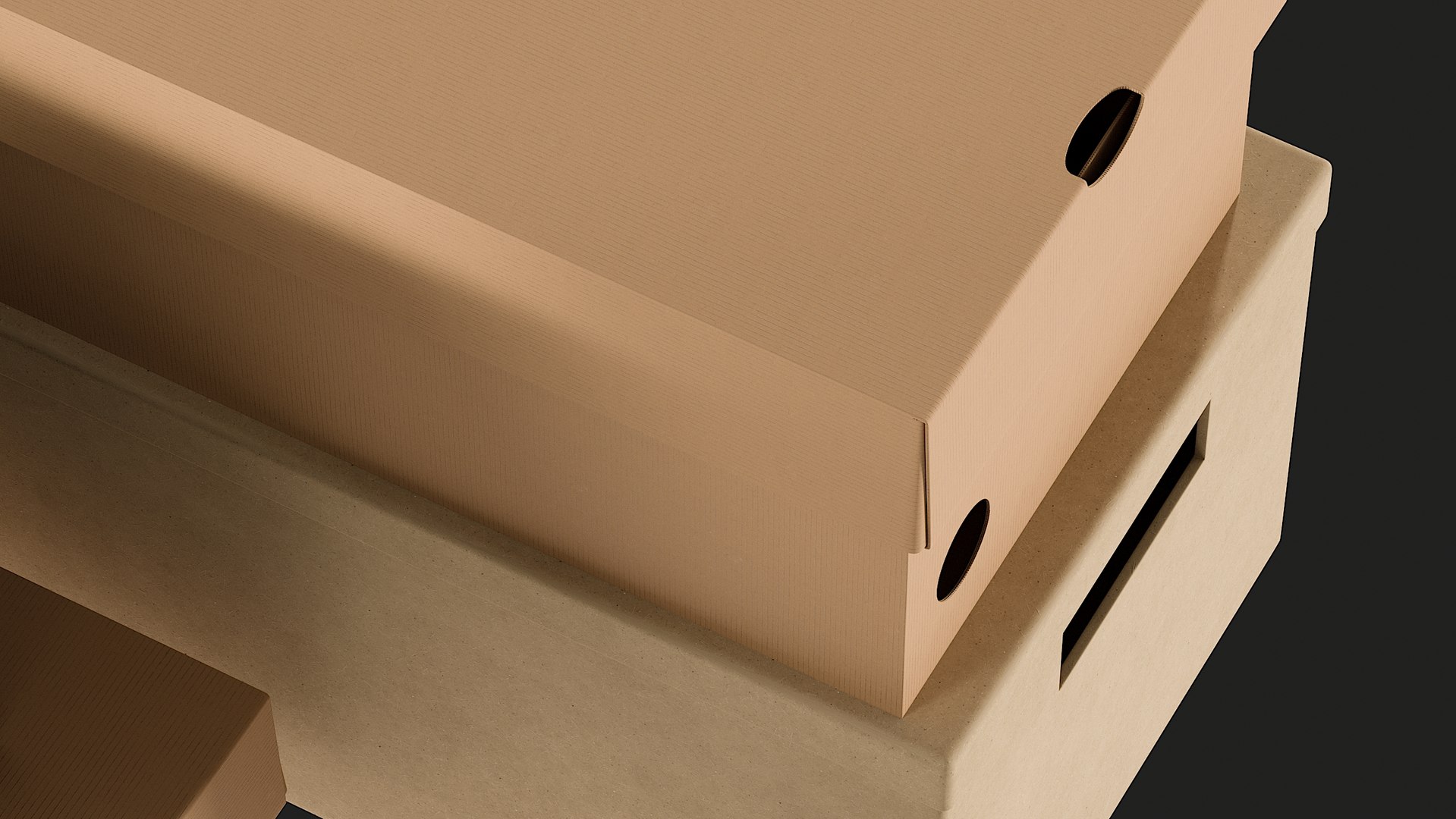 Realistic boxes model - TurboSquid 1578678