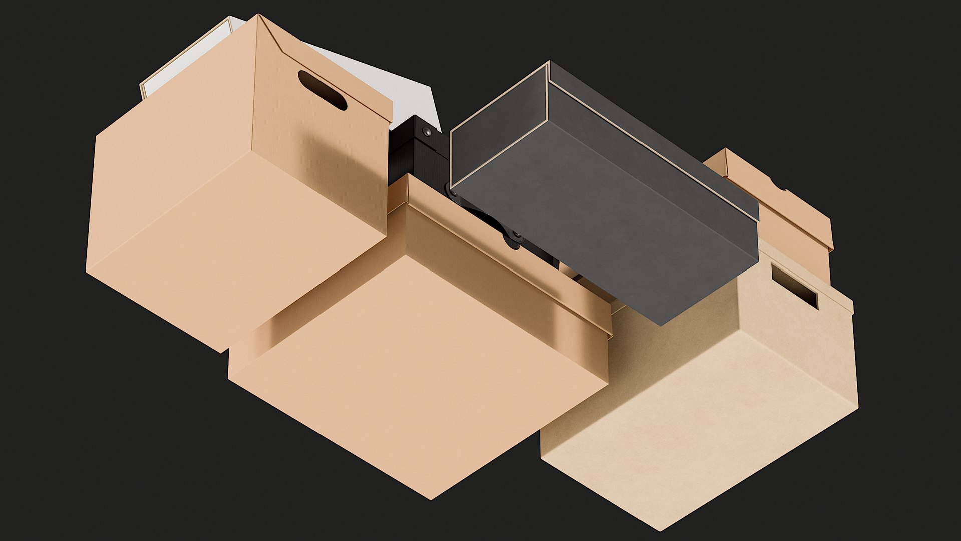 Realistic boxes model - TurboSquid 1578678