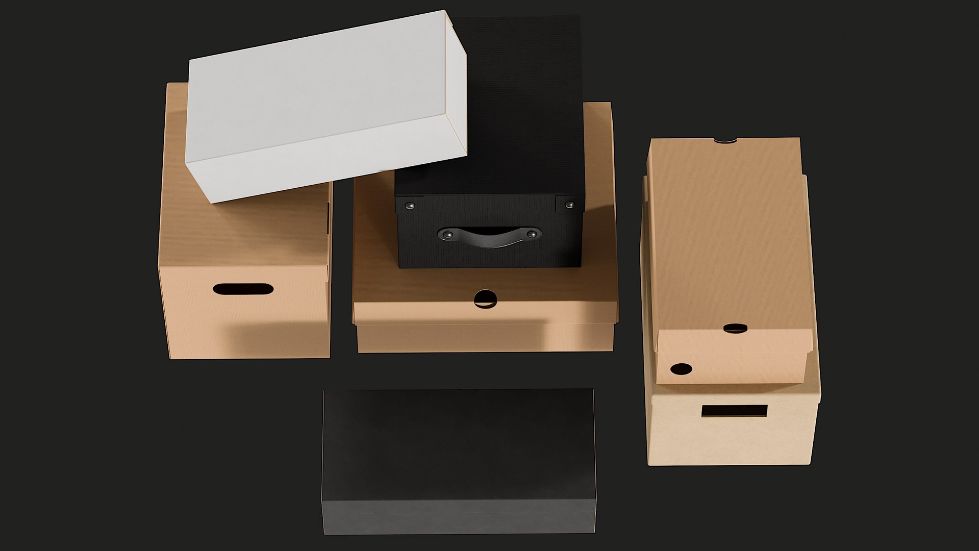 Realistic boxes model - TurboSquid 1578678