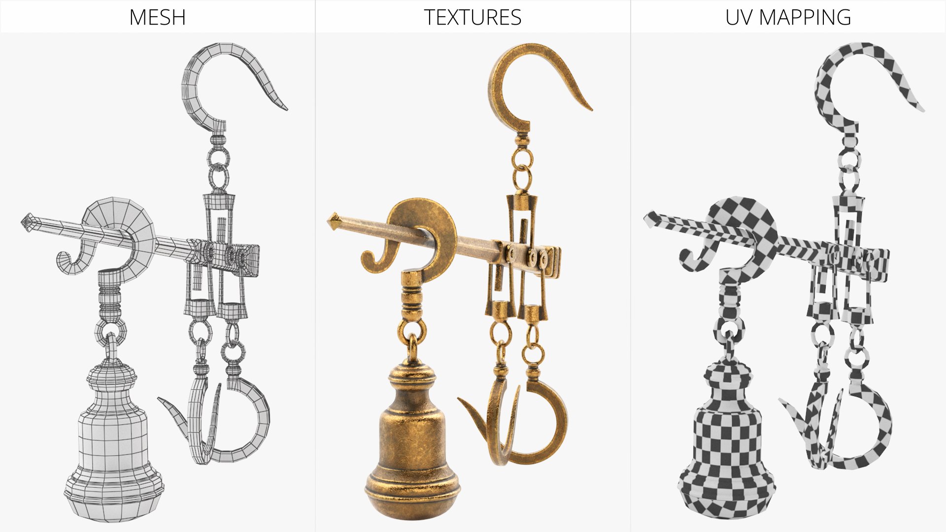 3D Ancient Roman Balance Scale Brass Model - TurboSquid 2467508