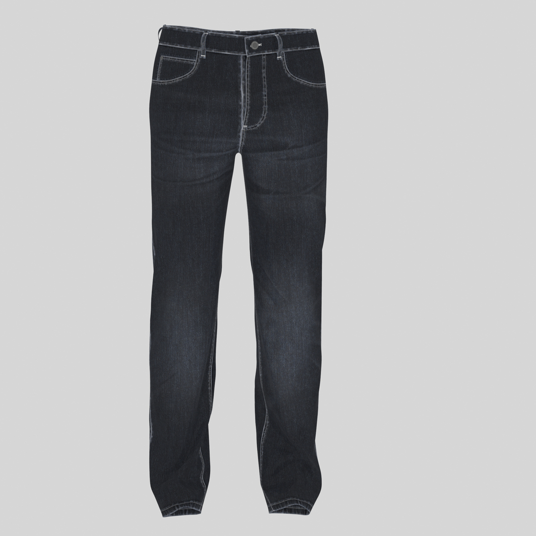 Realistic Mens Black Jeans Hi Res Textures 16 K Model - TurboSquid 2162936