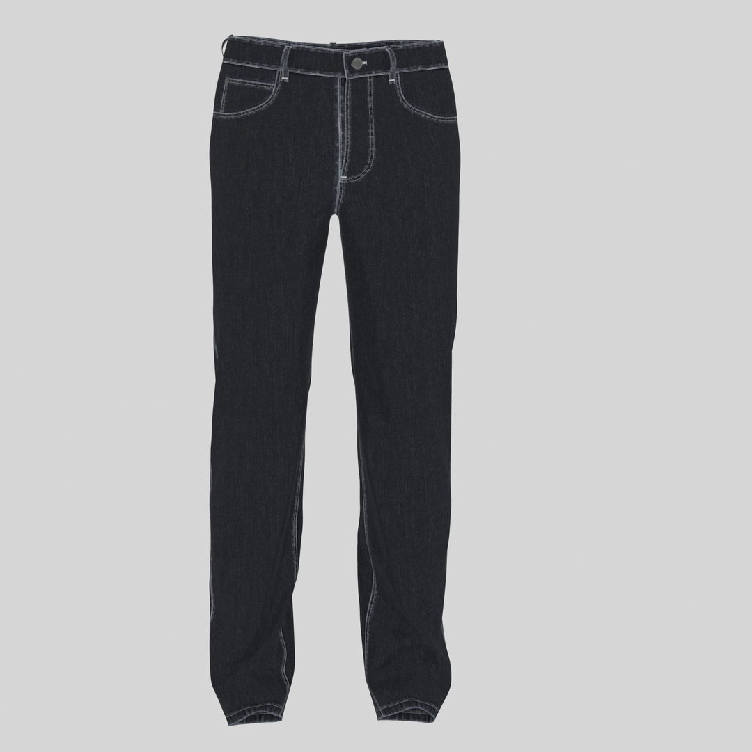 Realistic Mens Black Jeans Hi Res Textures 16 K Model - TurboSquid 2162936