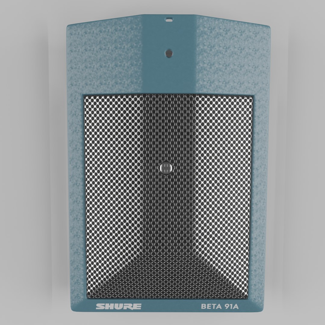 3D Shure BETA 91A Kick Drum Microphone Model - TurboSquid 1768507