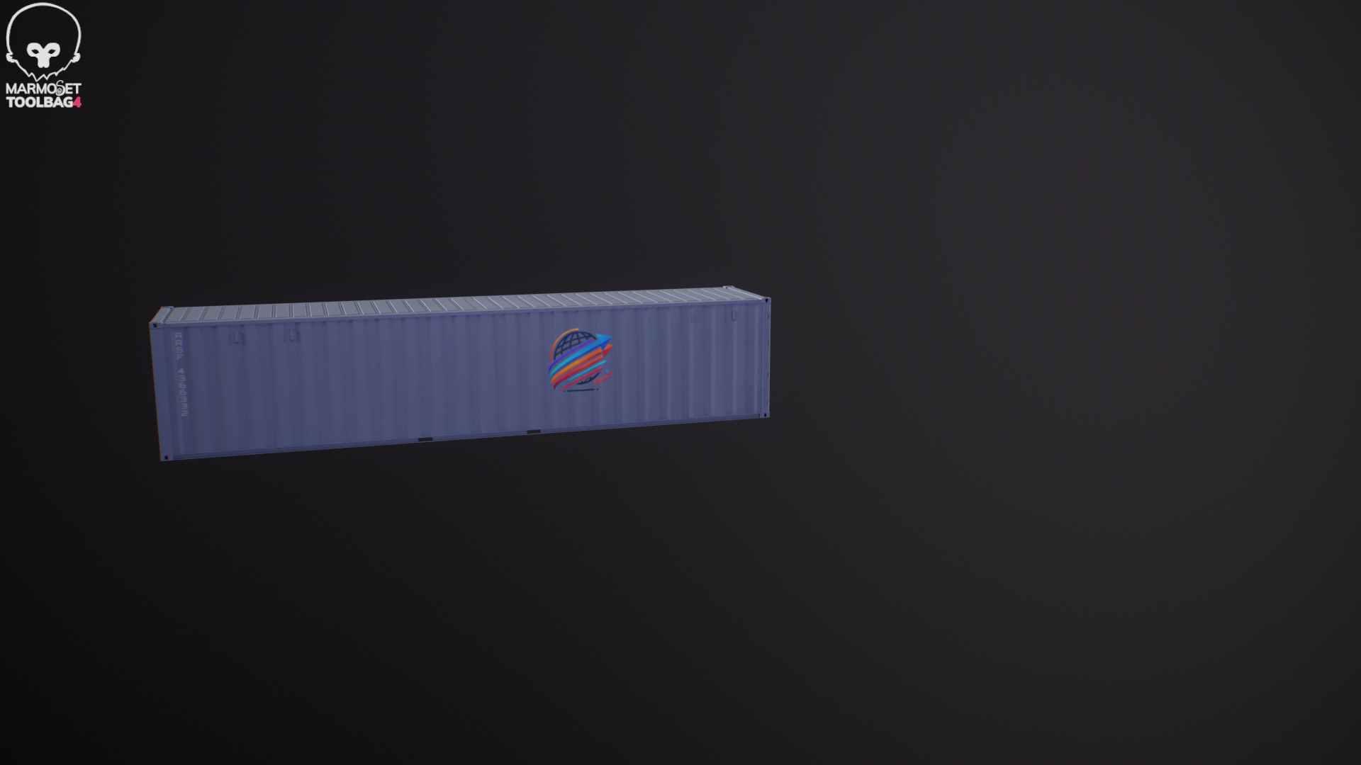 Intermodal Shipping Container 40-foot-long Grey Model - TurboSquid 2287481