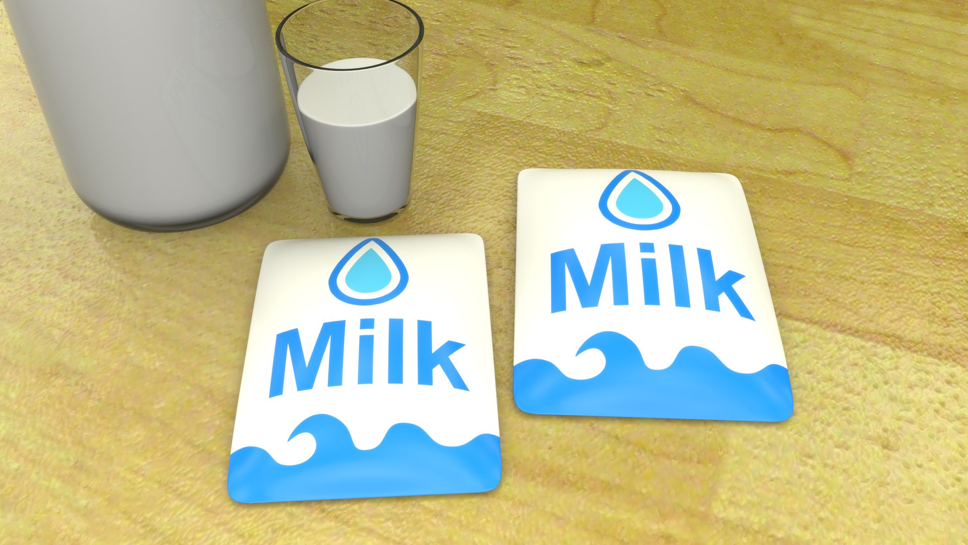 3D Milk Packing Collection - TurboSquid 2189593