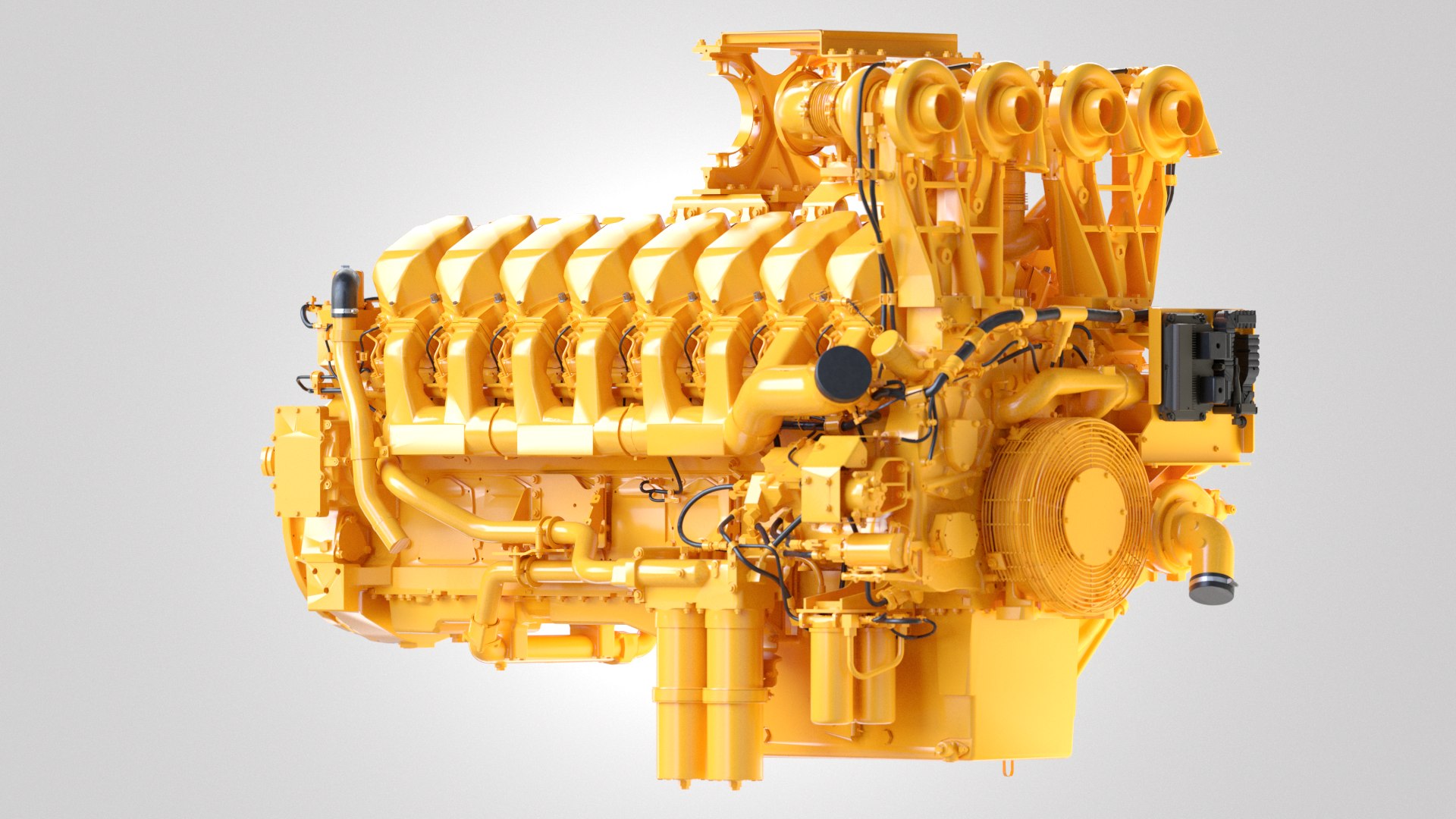 3D C175-16 Diesel Engine - TurboSquid 2194683