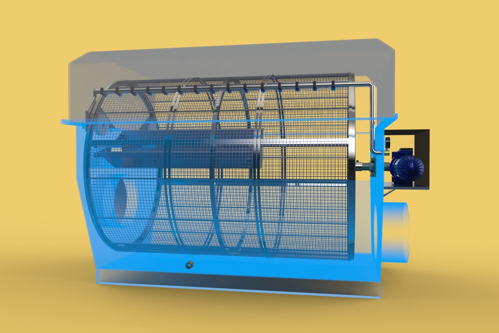 ROTARY DRUM FILTER 3D Model - TurboSquid 1972292