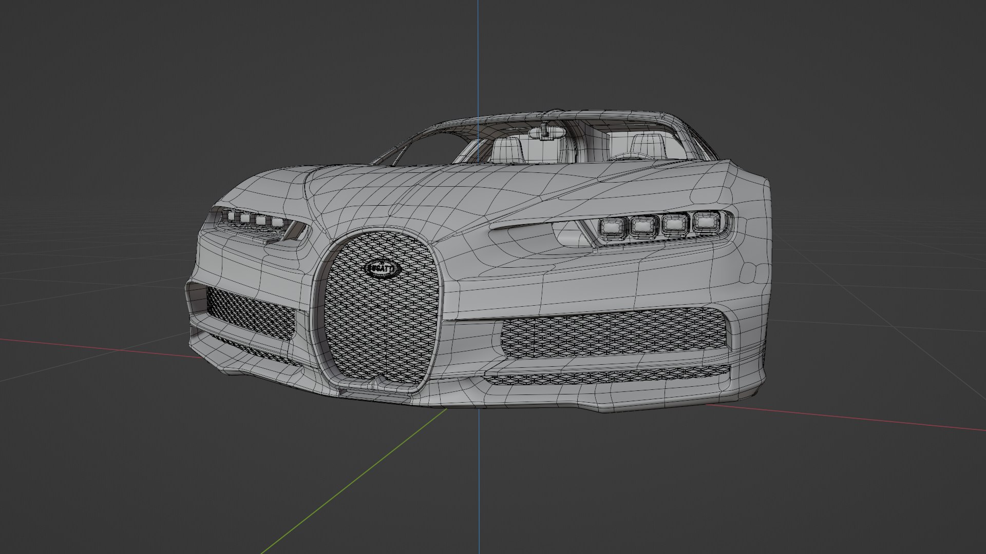 BUGATTI CHIRON RED 3D Model - TurboSquid 2349164
