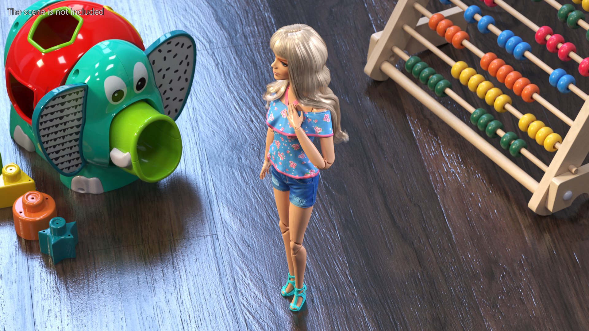 Barbie Doll Jeans Style 3D Model - TurboSquid 1988202