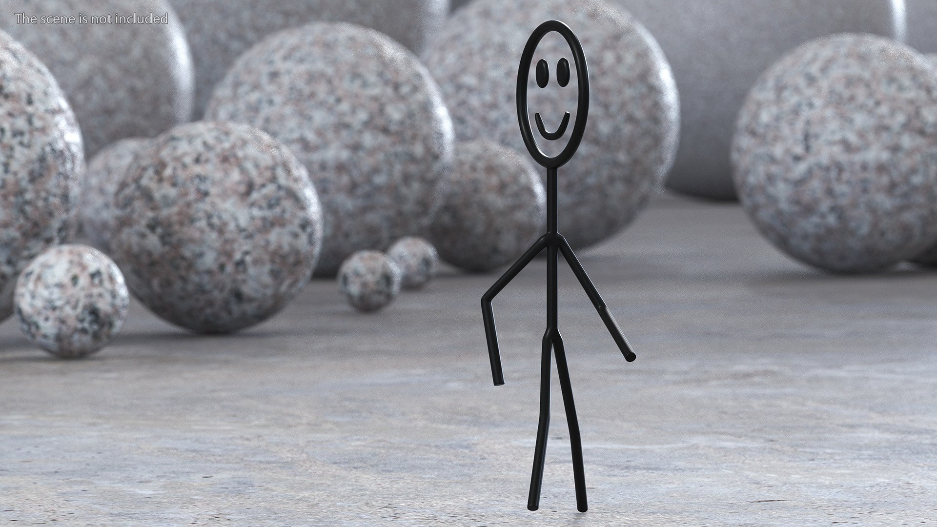 3D Model Stickman Black Rigged For Maya - TurboSquid 2089081